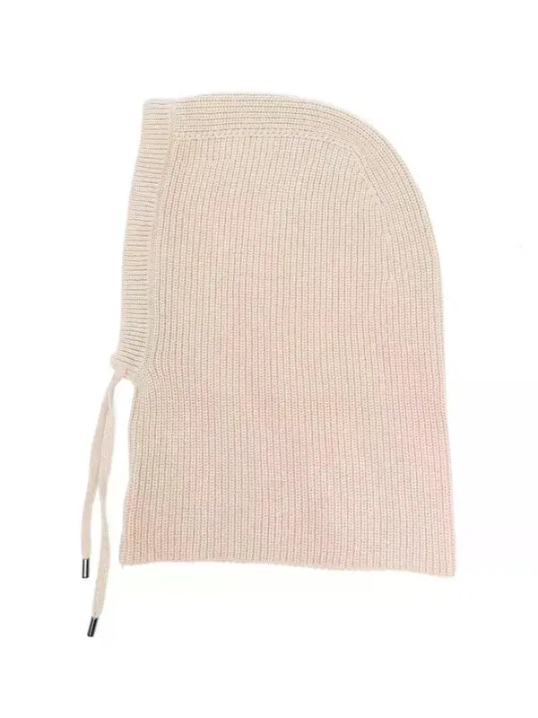 Peserico Ribbed-knit Drawstring Balaclava