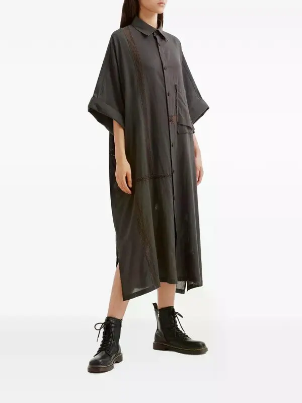 Y’s Patch-pocket Midi Shirt Dress