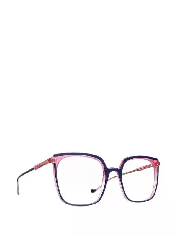 CAROLINE ABRAM Nadine Square-frame Glasses - Blue