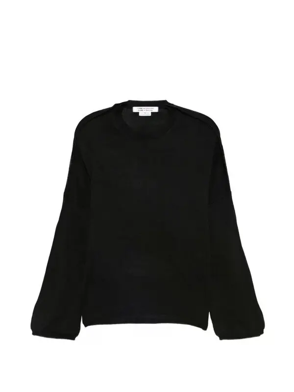 Comme Des Garçons Crew-neck Drop-shoulder Sweater
