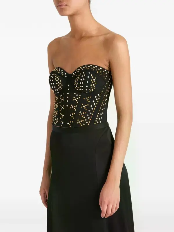 TEMPERLEY LONDON Oberon Stud-embellished Corset Top