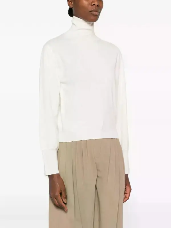 Erika Cavallini Boris Button-back Roll-neck Sweater