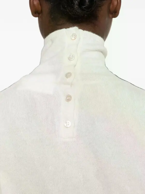 Erika Cavallini Boris Button-back Roll-neck Sweater