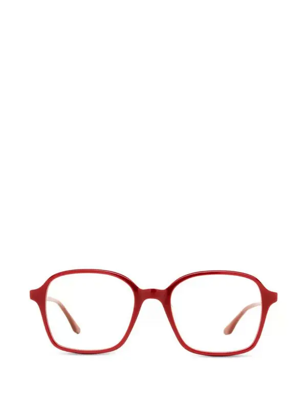 PETER AND MAY Rosa Square-frame Glasses - Red