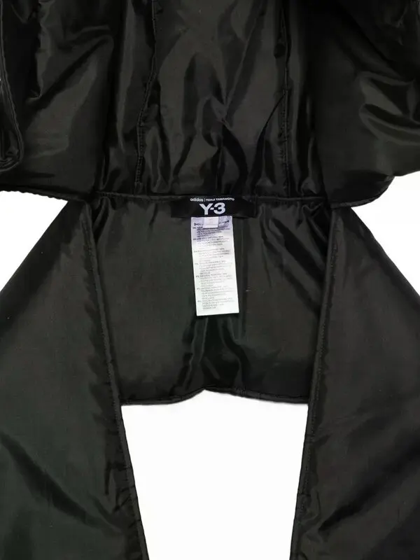 Y3 Padded-design Hooded Scarf