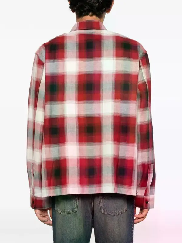 Amiri Logo-embroidered Checked Shirt