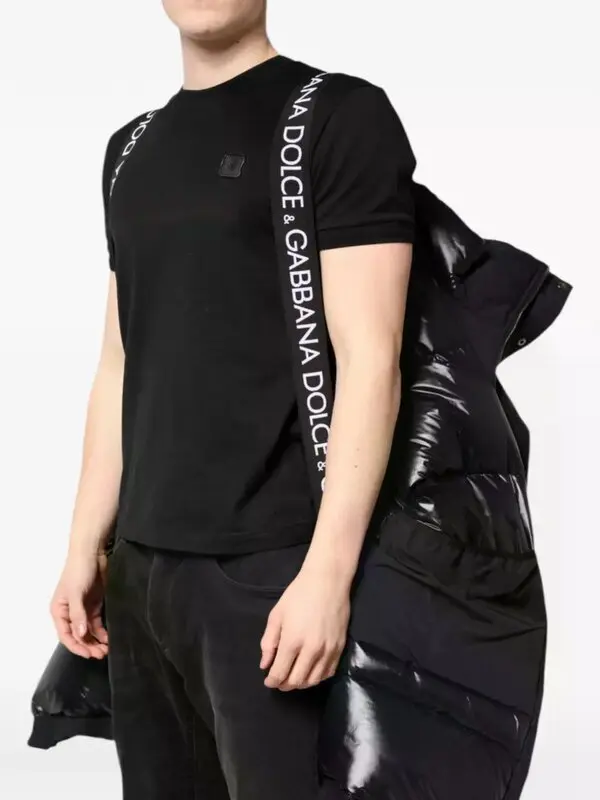 Dolce & Gabbana Logo-plaque Hooded Coat