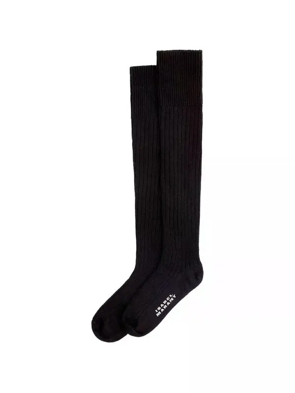 Isabel Marant Étoile Selver Knee-high Cotton Socks - Black