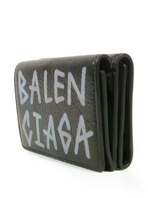 Balenciaga Graffiti-print Trifold Wallet