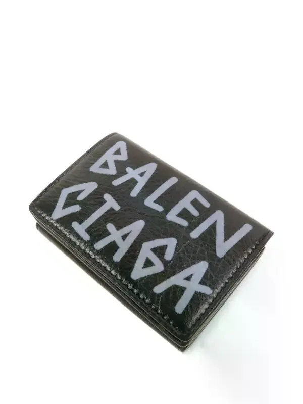 Balenciaga Graffiti-print Trifold Wallet
