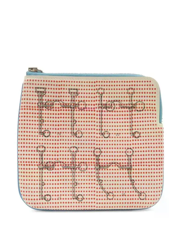 Hermès 2019 Carre Pocket Leather Clutch Bag - Neutrals