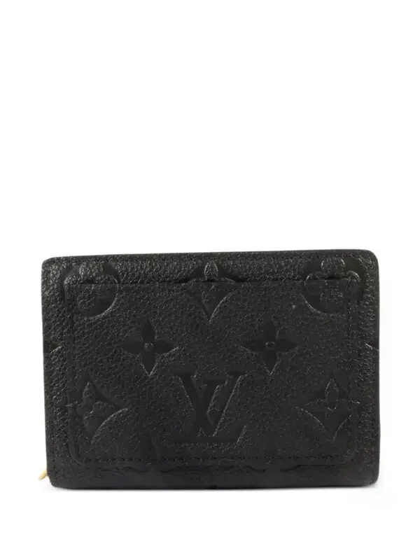 LOUIS VUITTON Cléa Monogram Empreinte Wallet - Black