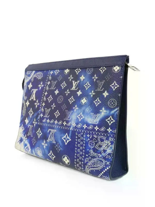 LOUIS VUITTON Mm Bandana Clutch Bag - Blue