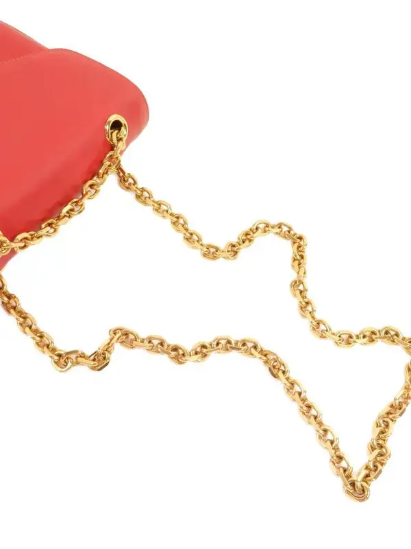 Celine Small C Chain Leather Mini Bag - Red