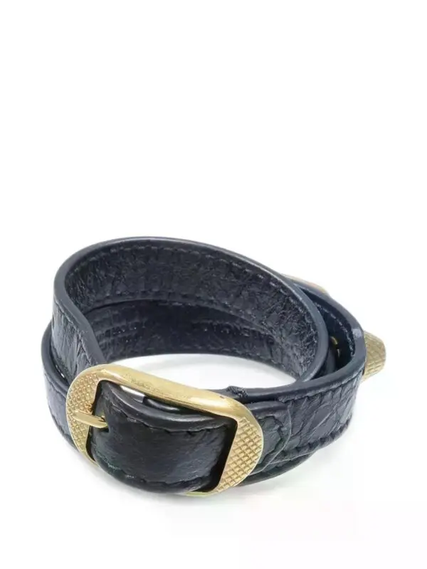 Balenciaga Stud Wrap Bracelet - Black