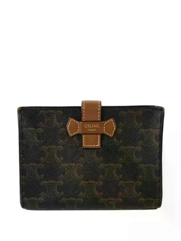 Celine Triomphe Canvas Wallet