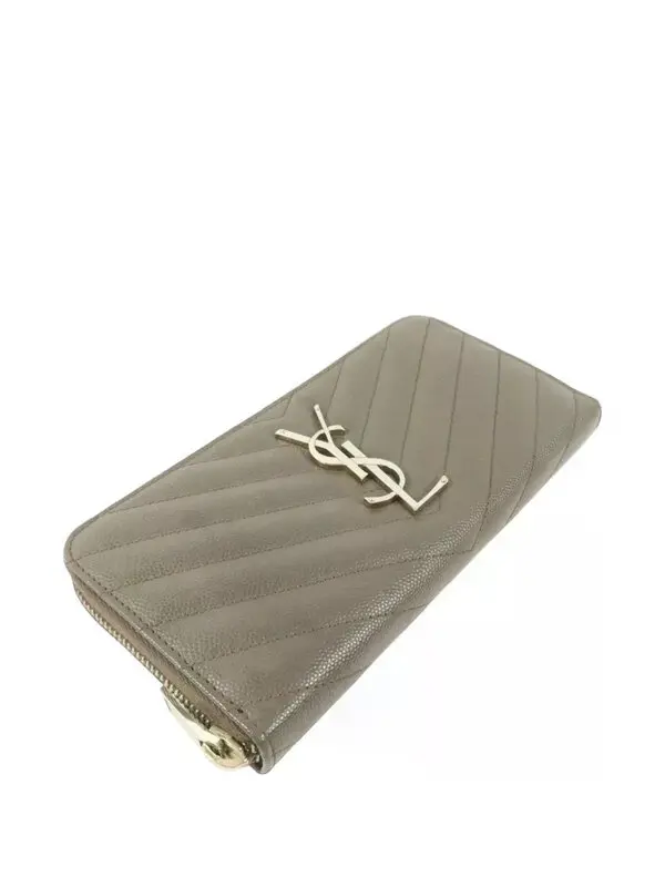 Saint Laurent Chevron-quilted Wallet