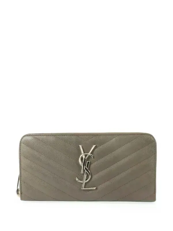 Saint Laurent Chevron-quilted Wallet