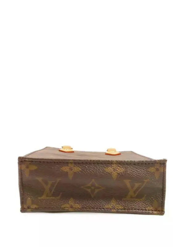 LOUIS VUITTON Petit Sac Plat Monogram Canvas Tote Bag