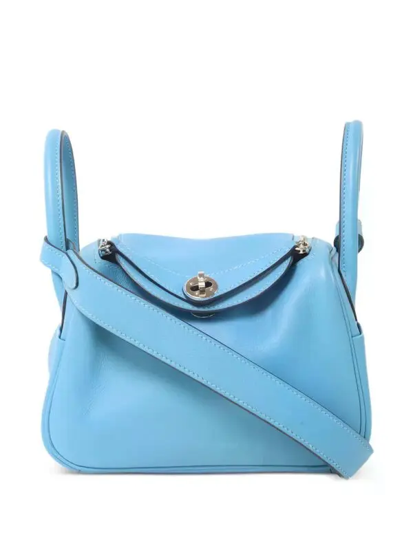 Hermès 2020 Mini Lindy Shoulder Bag - Blue