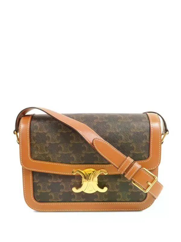 Celine Classique Triomphe Shoulder Bag - Brown