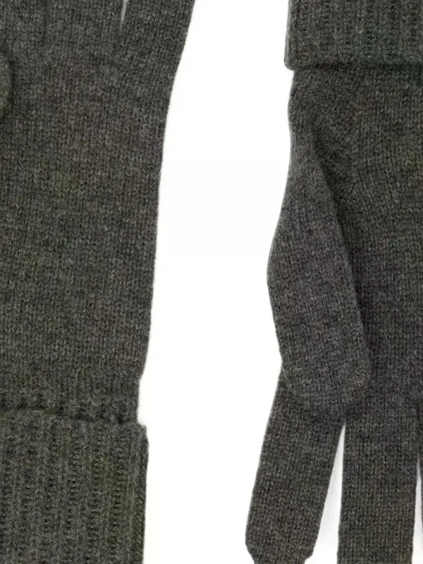 N.peal Ribbed-knit Gloves