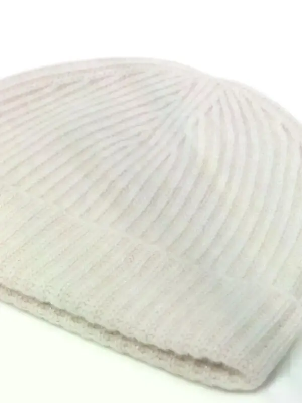 N.peal Ribbed-knit Beanie Hat - Neutrals