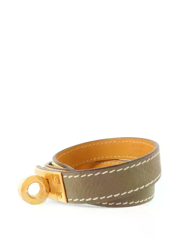Hermès 2023 Kelly Double Tour Leather Bracelet
