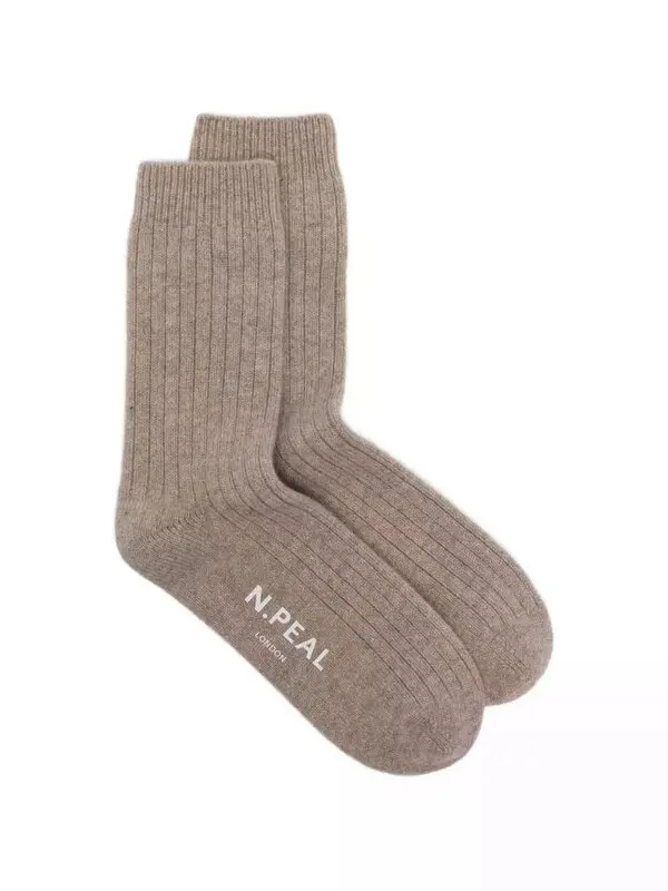 N.peal Ribbed Bed Socks