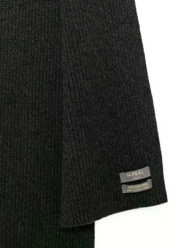 N.peal Ribbed Cashmere Scarf