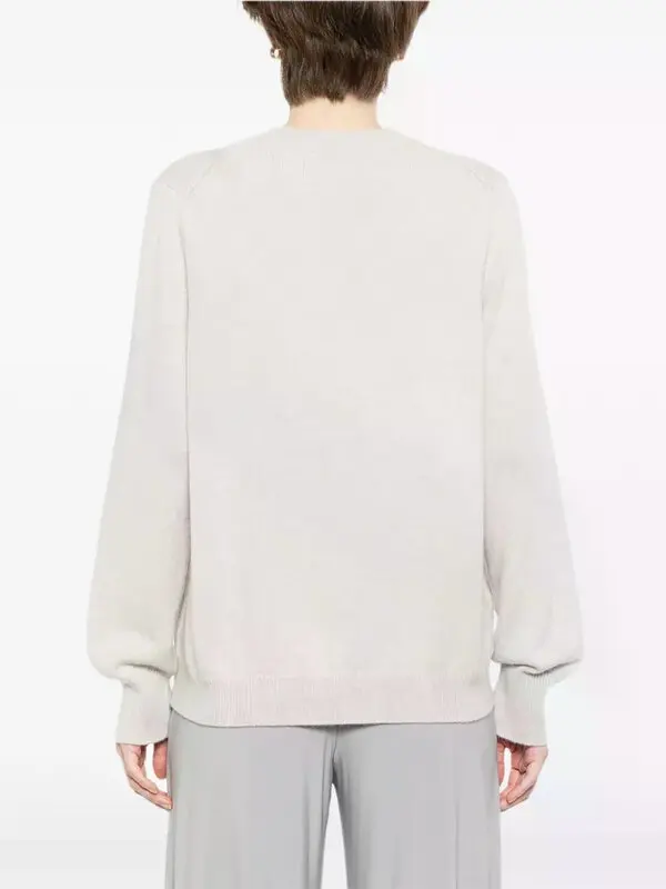 N.peal Crew-neck Cashmere Top - Grey