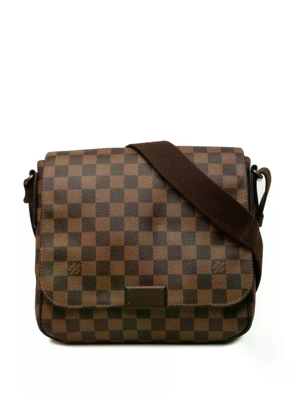 LOUIS VUITTON 2016 Damier Ebene District Pm Crossbody Bag