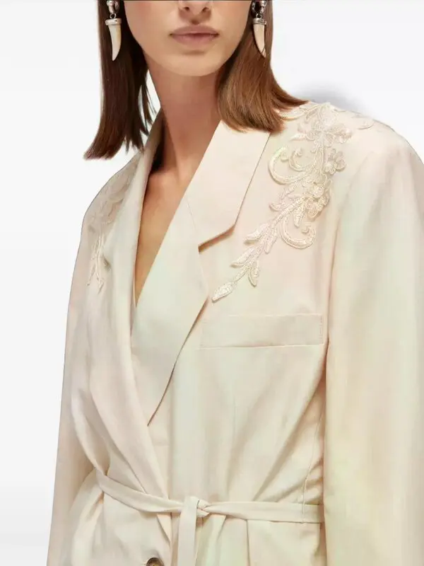 BLUGIRL Embroidered Belted Blazer