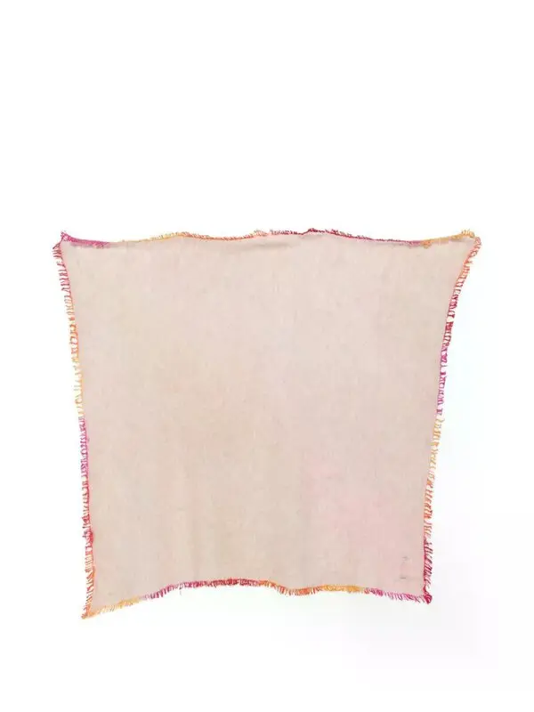 Faliero Sarti Little Adriana Fringed Wool Scarf - Neutrals