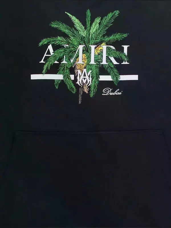 Amiri Palm Tree Hoodie - Black