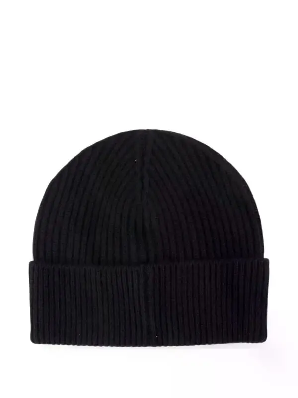 Casablanca Ribbed-knit Logo-plaque Beanie Hat
