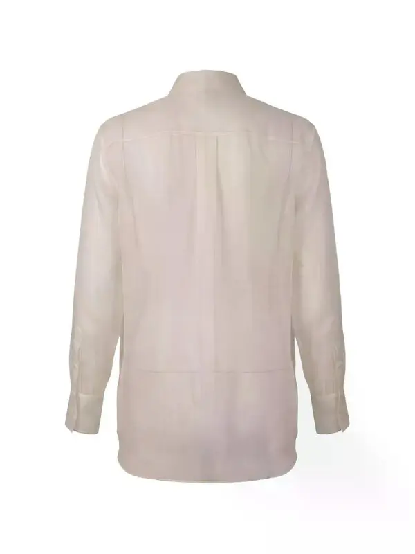 Valentino Garavani Bead-embellished Sheer Shirt