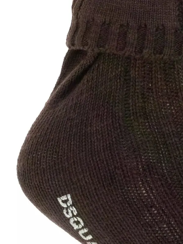 Dsquared2 Military Chic Pocket-detail Ribbed Socks