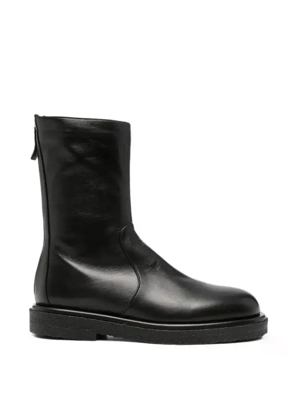 POMME D´OR Rear Zip-fastening Leather Ankle Boots