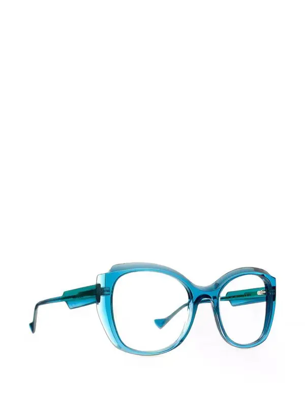 CAROLINE ABRAM Priscilla Cat-eye Glasses - Blue