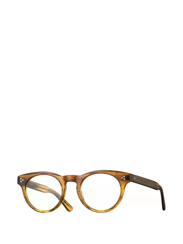 EYEVAN 7285 Luminous Round-frame Glasses - Brown