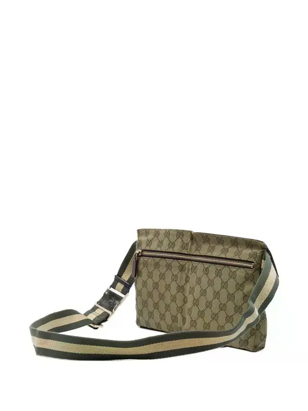 Gucci 2016-2026 Gg Canvas Web Double Pocket Belt Bag