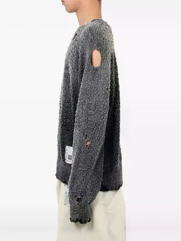 Mihara Yasuhiro Sun Faded Distressed Sweater