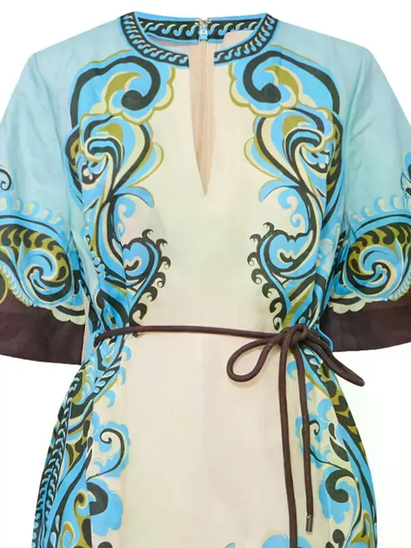 ALEMAIS Natalia Printed Mini Dress