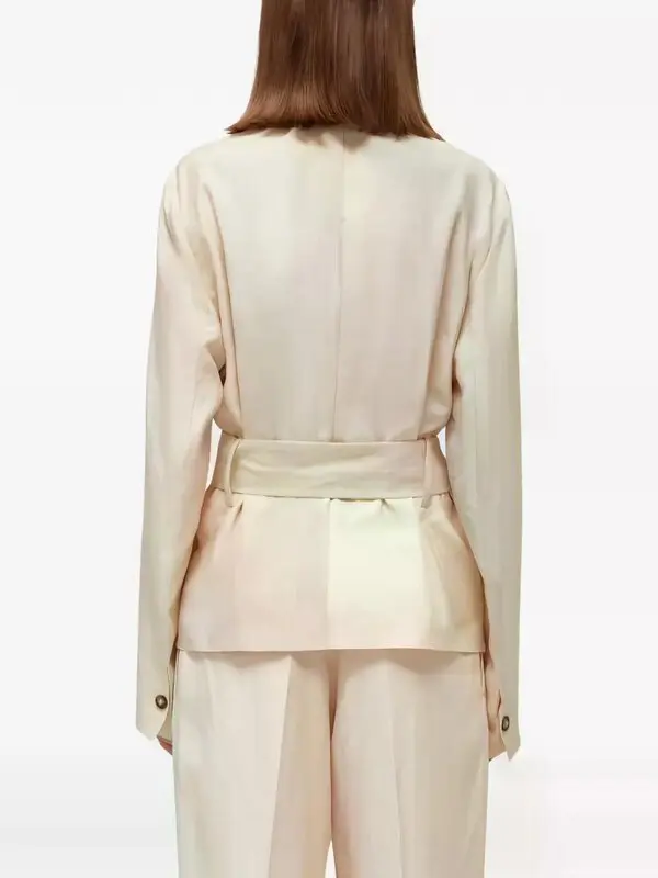 BLUGIRL Belted Wrap-front Blazer