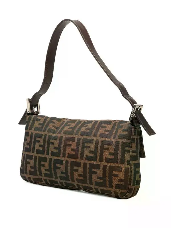 Fendi 1990-2000 Zucca Canvas Baguette Shoulder Bag
