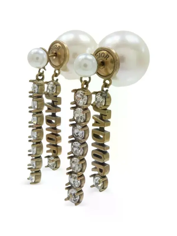 Dior J'adior Pearl Drop Earrings - Gold