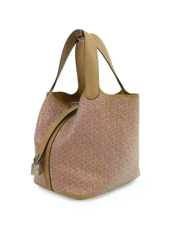 Hermès Picotin Pm Floral-print Tote Bag