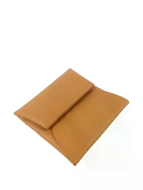 Hermès Bastia Epsom Leather Change Purse - Brown