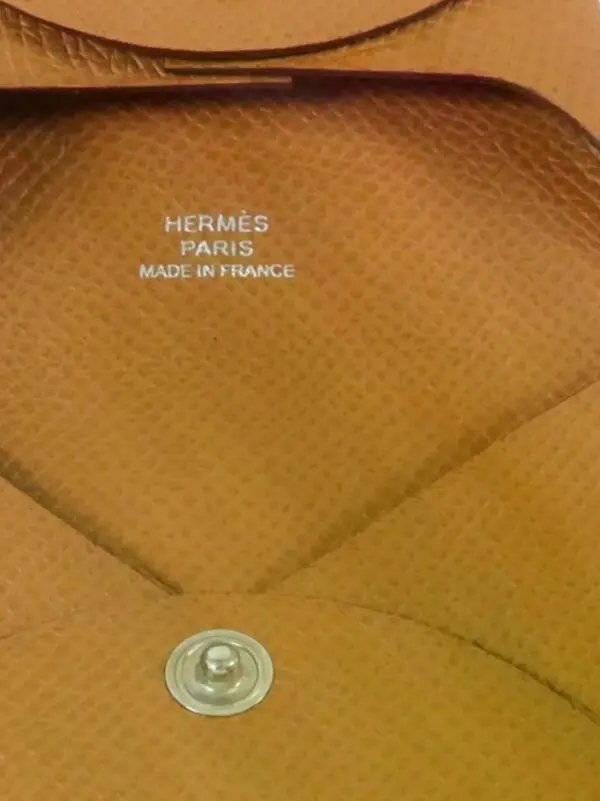 Hermès Bastia Epsom Leather Change Purse - Brown